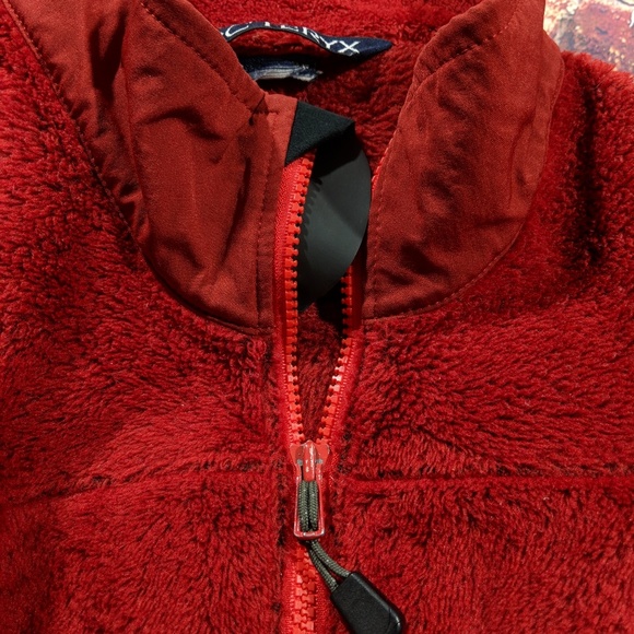 Arc'teryx | Sweaters | Arcteryx Womens Med Fluffy Red Fleece Jacket ...